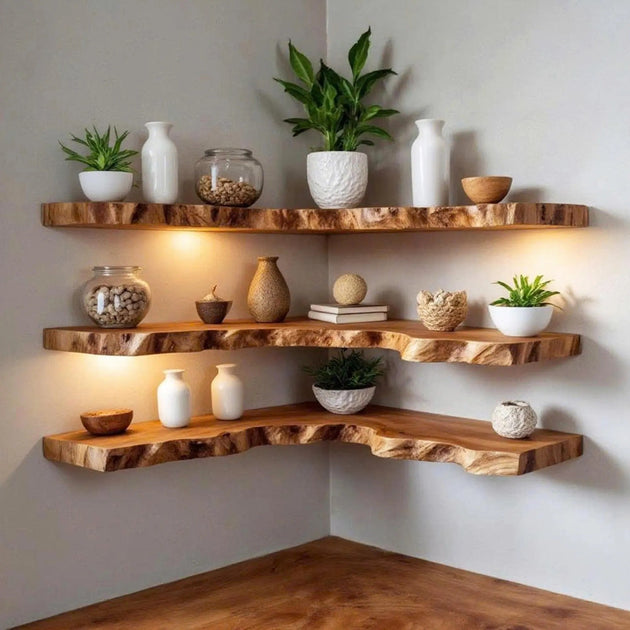 Corner Floating Shelves – Woodfurnist